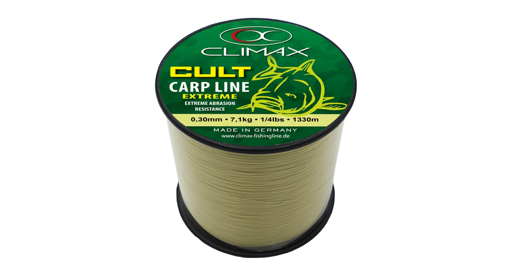 Climax Cult Carp Extreme Mono 300m 0,28mm Matt Olive monofil zsinór - Bojlis monofil főzsinór ...